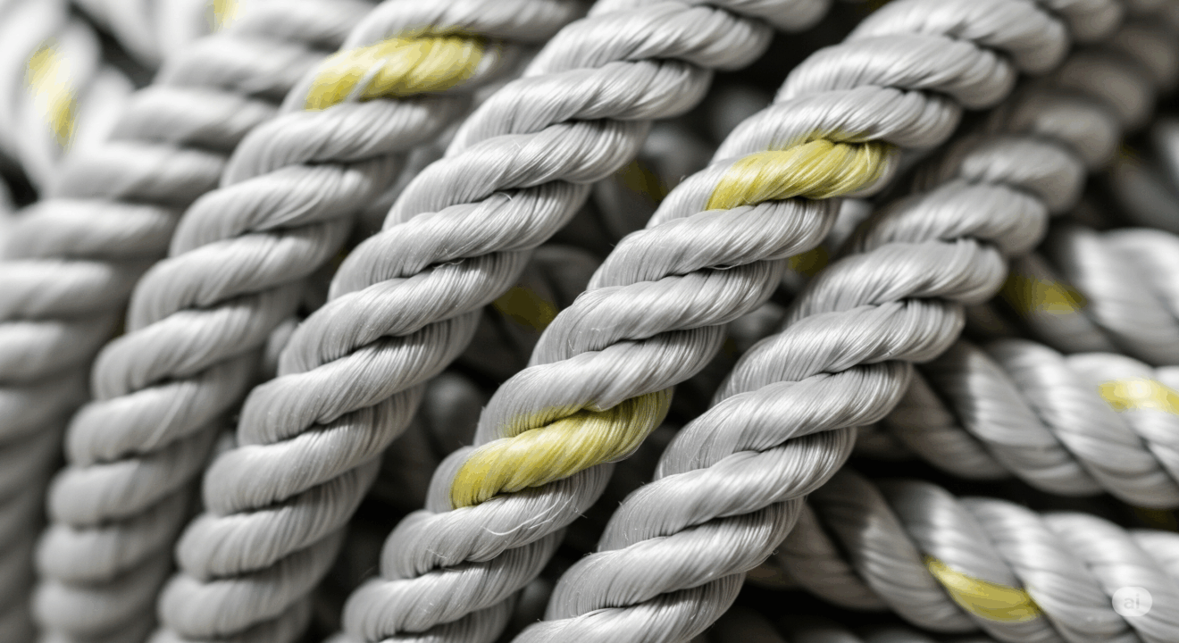 Fibre Ropes Of Polyester / Polyolefin dual Fibres