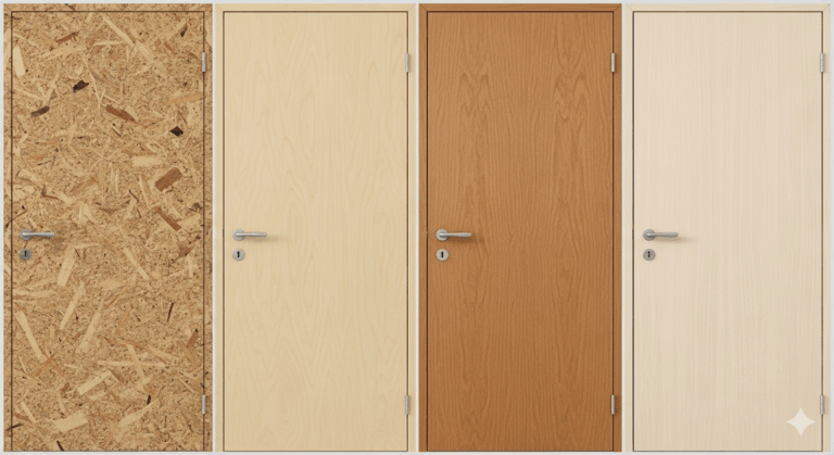 Wooden Flush Door Shutters (Solid core type) – Particle board, High ...